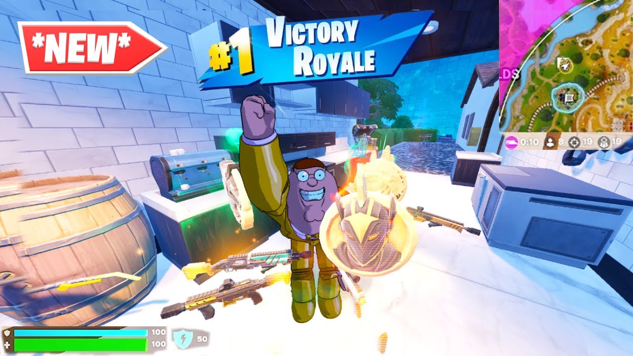 GOLDEN PETER GRIFFIN vs 4 MEDALLIONS & MYTHIC’S CHALLENGE (Fortnite ...