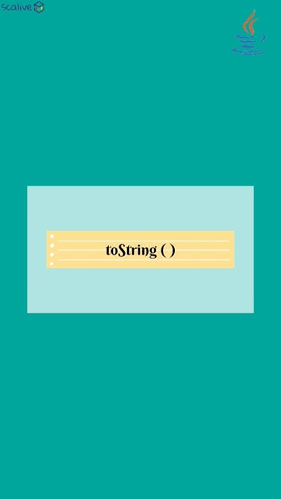 What Is Tostring Method Java Tostring Scalive Youtube