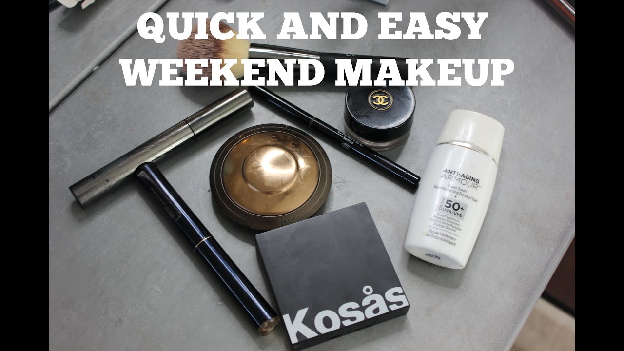 QUICK AND EASY 'WEEKEND' MAKEUP USING MINIMAL PRODUCTS - YouTube