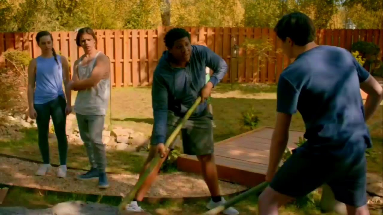 Cobra Kai - Demetri and Chris Lift The Rock - YouTube