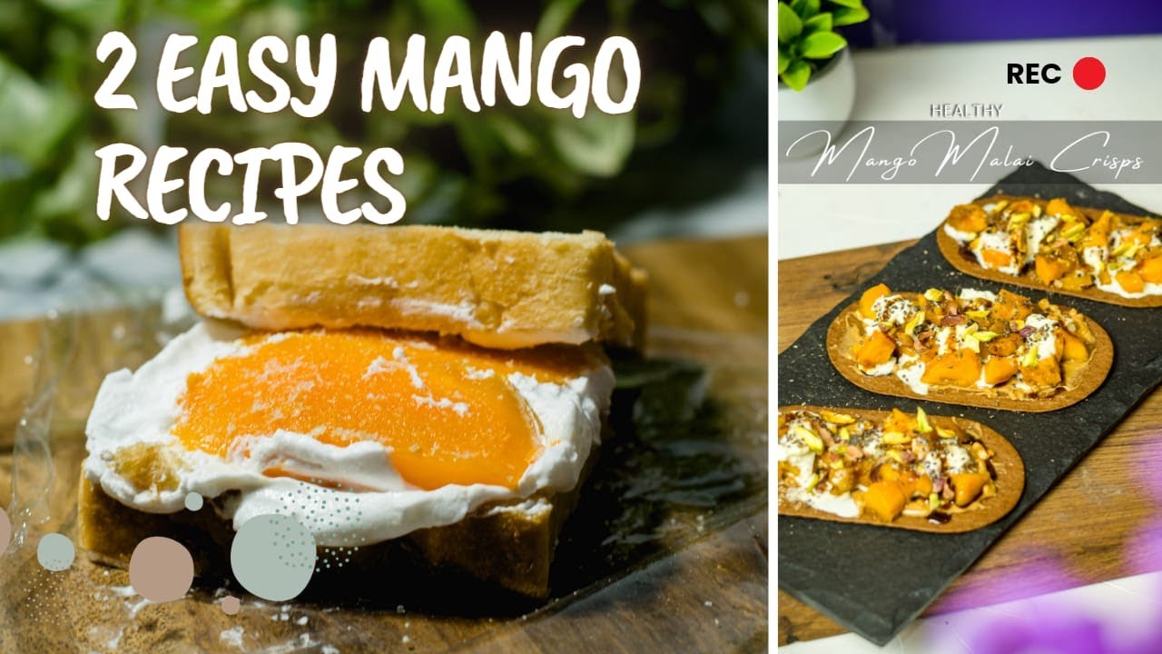 Two Easy & Unique Mango Recipes | Mango Malai Crisps | Mango Cold ...