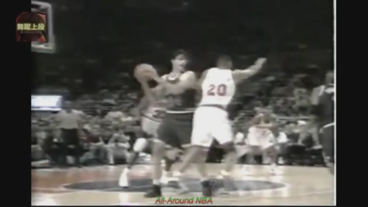 Danny Schayes 21 Points 6 Stl @ Knicks, 1996-97. - YouTube