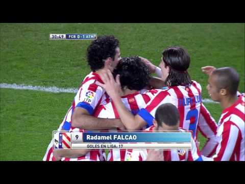 La Liga | Golazo de Falcao (0-1) en el FC Barcelona - Atlético de Madrid | 16-12-2012 | J16