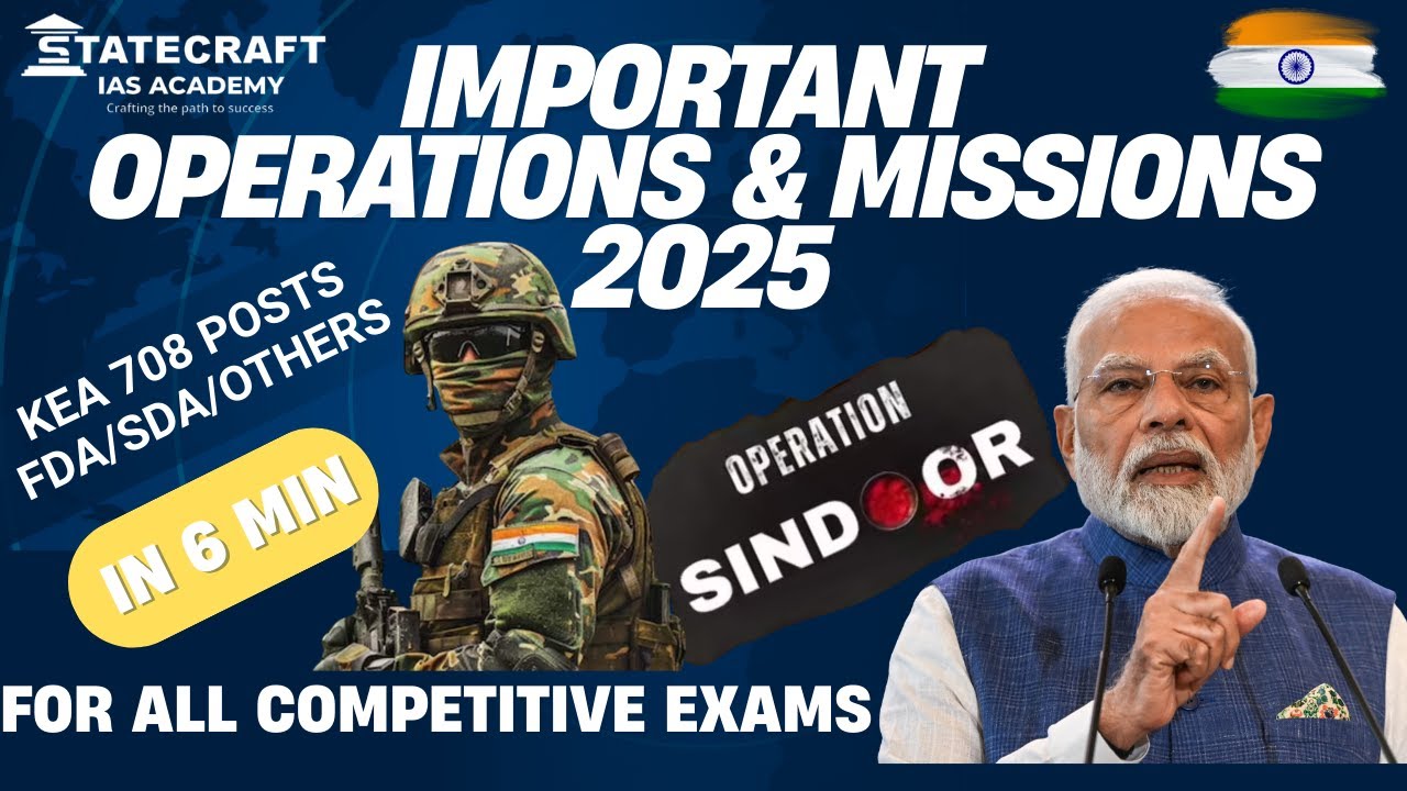 India: Important Operations & Missions – 2025 | For KEA & Other ...