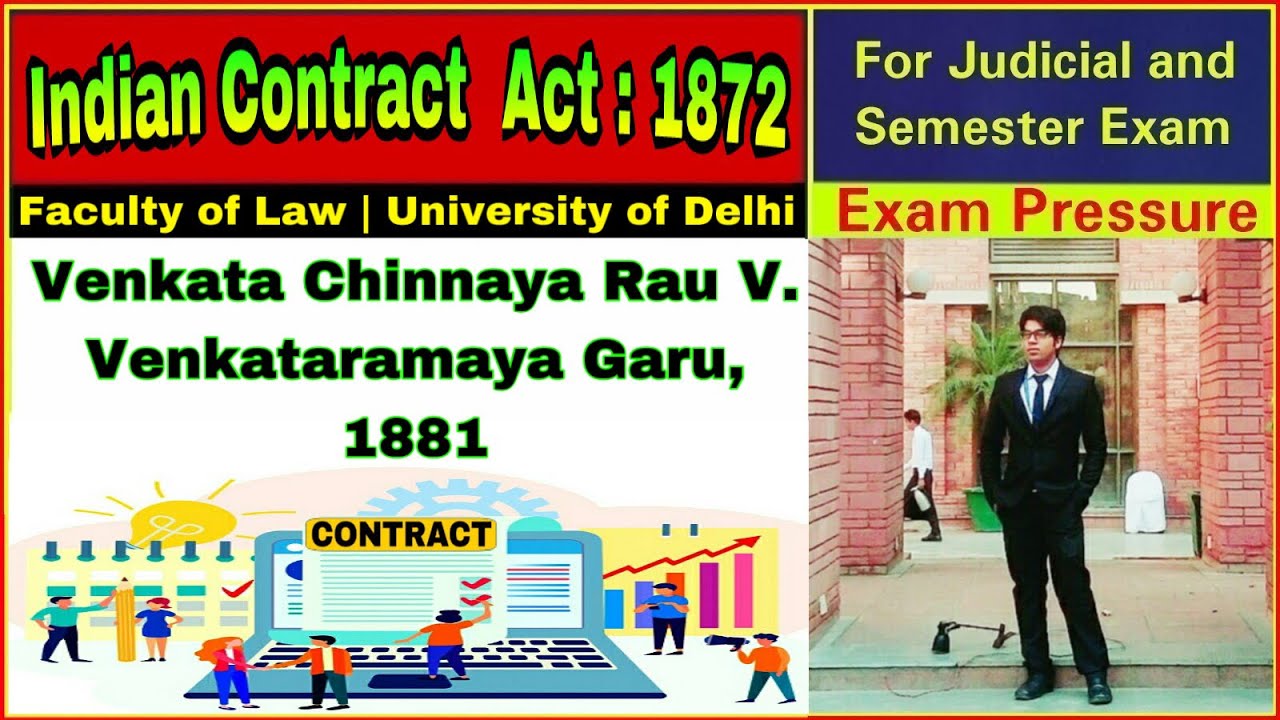 Venkata Chinnaya Rau V. Venkataramaya Garu, 1881 | Faculty of Law ...