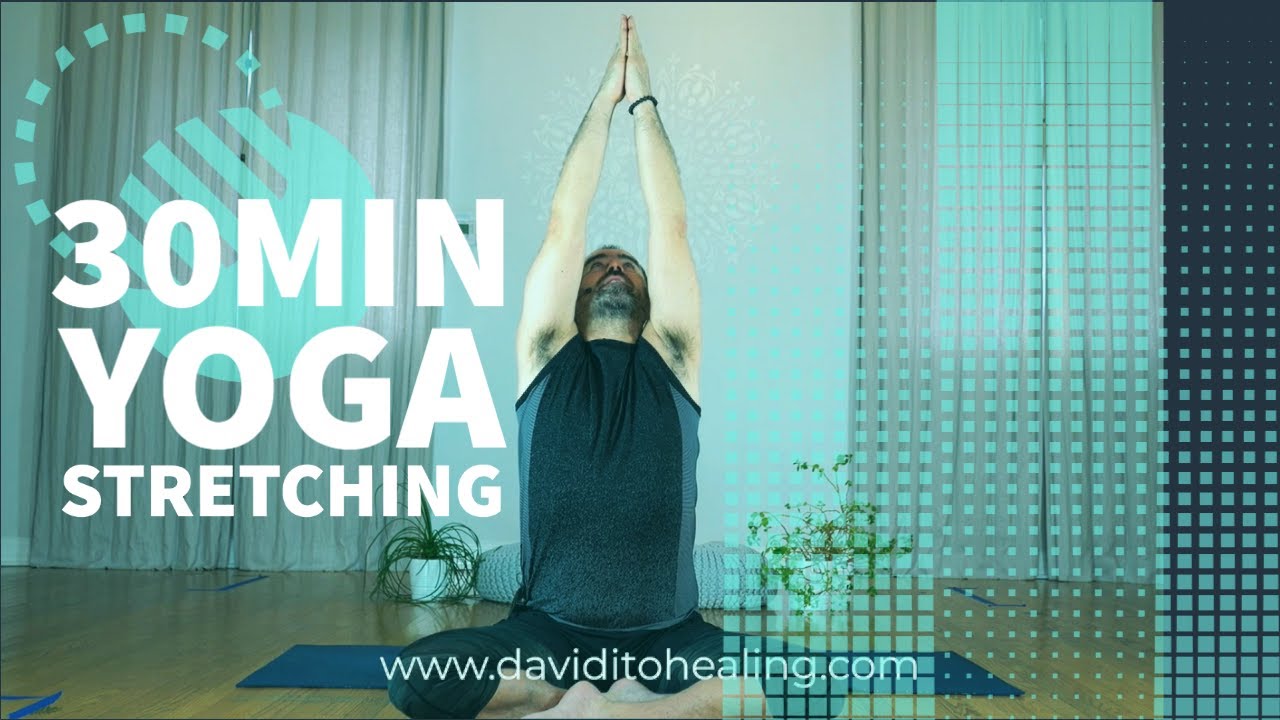 30 min YOGA STRETCHING | Spine & Hips | Yoga with David ॐ - YouTube
