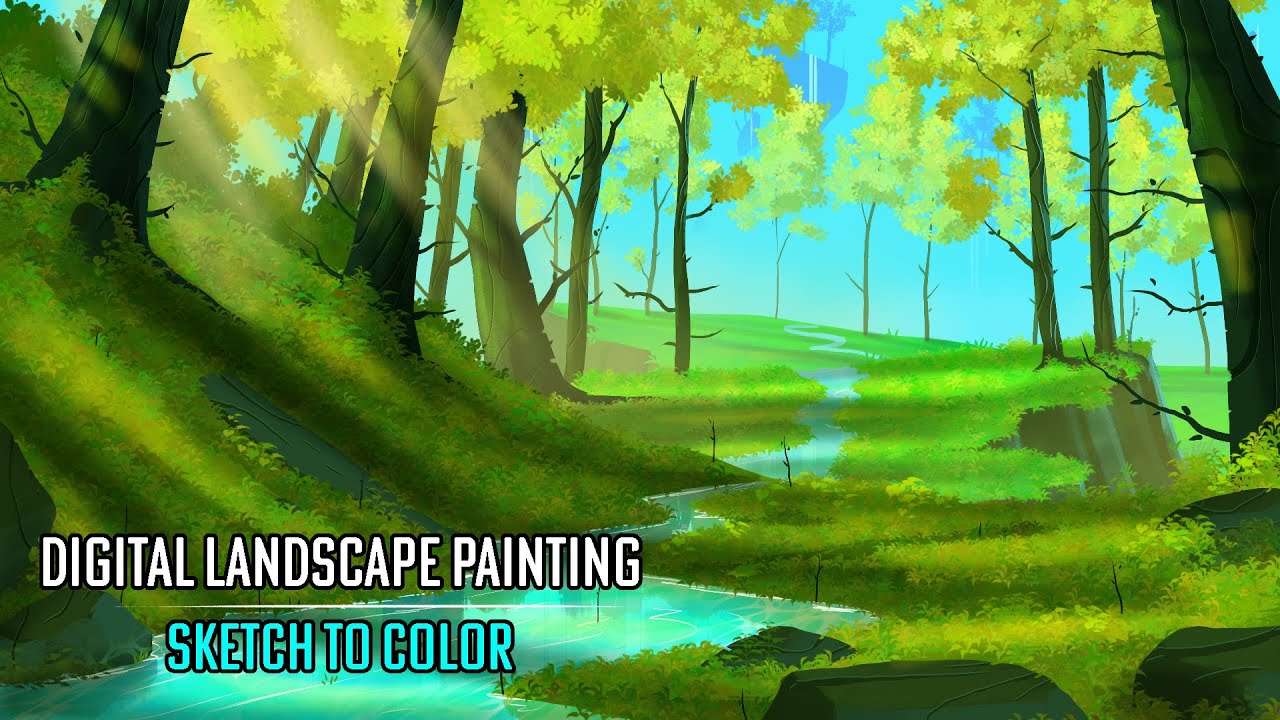Creating A Forest in the Sky from Scratch in Adobe Photoshop - YouTube