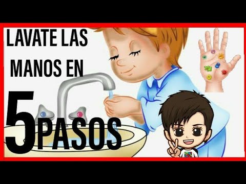 Lávate las Manos Canción Infantil | 5 Pasos para lavar tus Manos ...