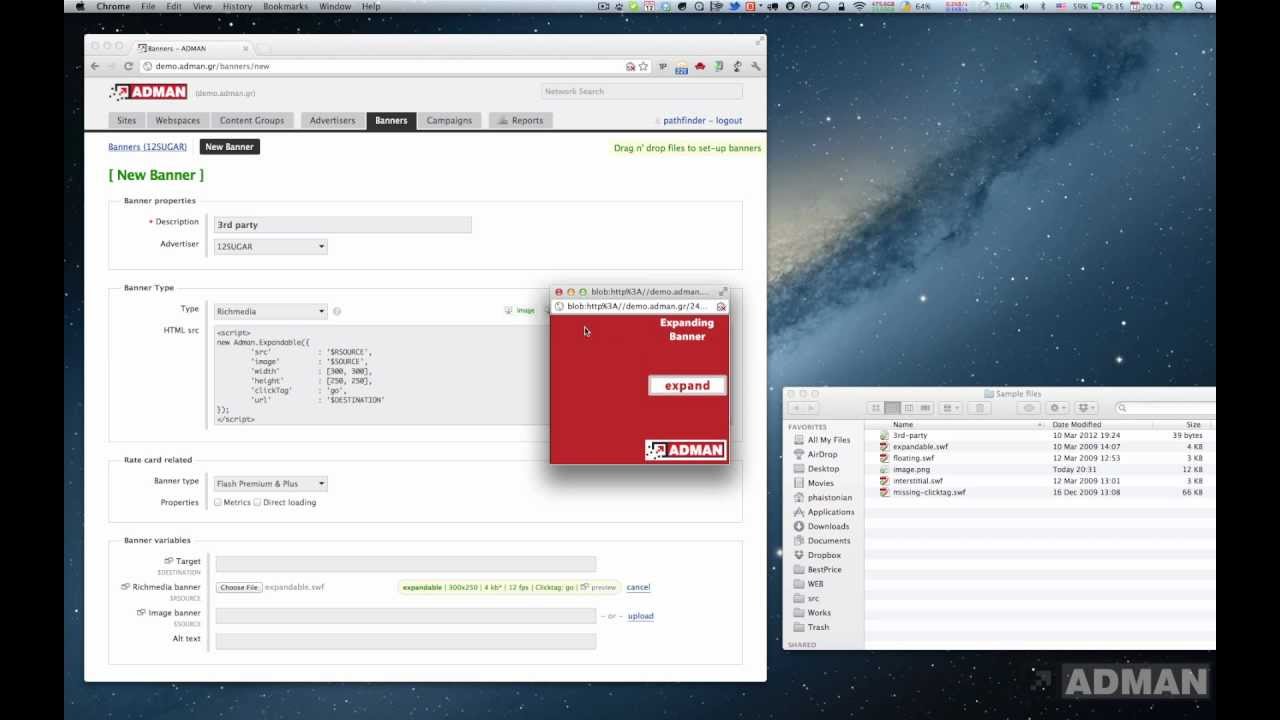Adman: Setup banners easy and fast - YouTube