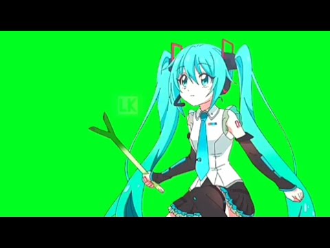 Anime Green Screen: Hatsune Miku - YouTube