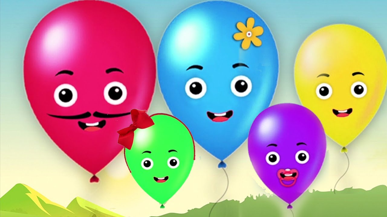 Finger Family Nursery Rhymes for Kids | Balloon Finger Family ...