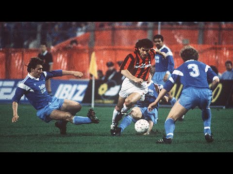 Roberto Donadoni dribbling show | Italy's Maradona | vs. KV Mechelen (1989/90 European Cup)