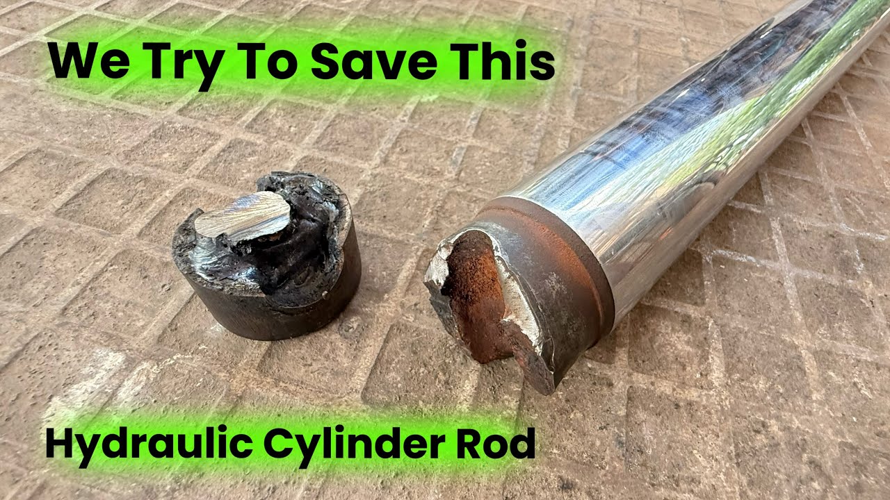 GENIUS Man Repairs Broken Hydraulic Cylinder Rod LIKE MAGIC! - YouTube