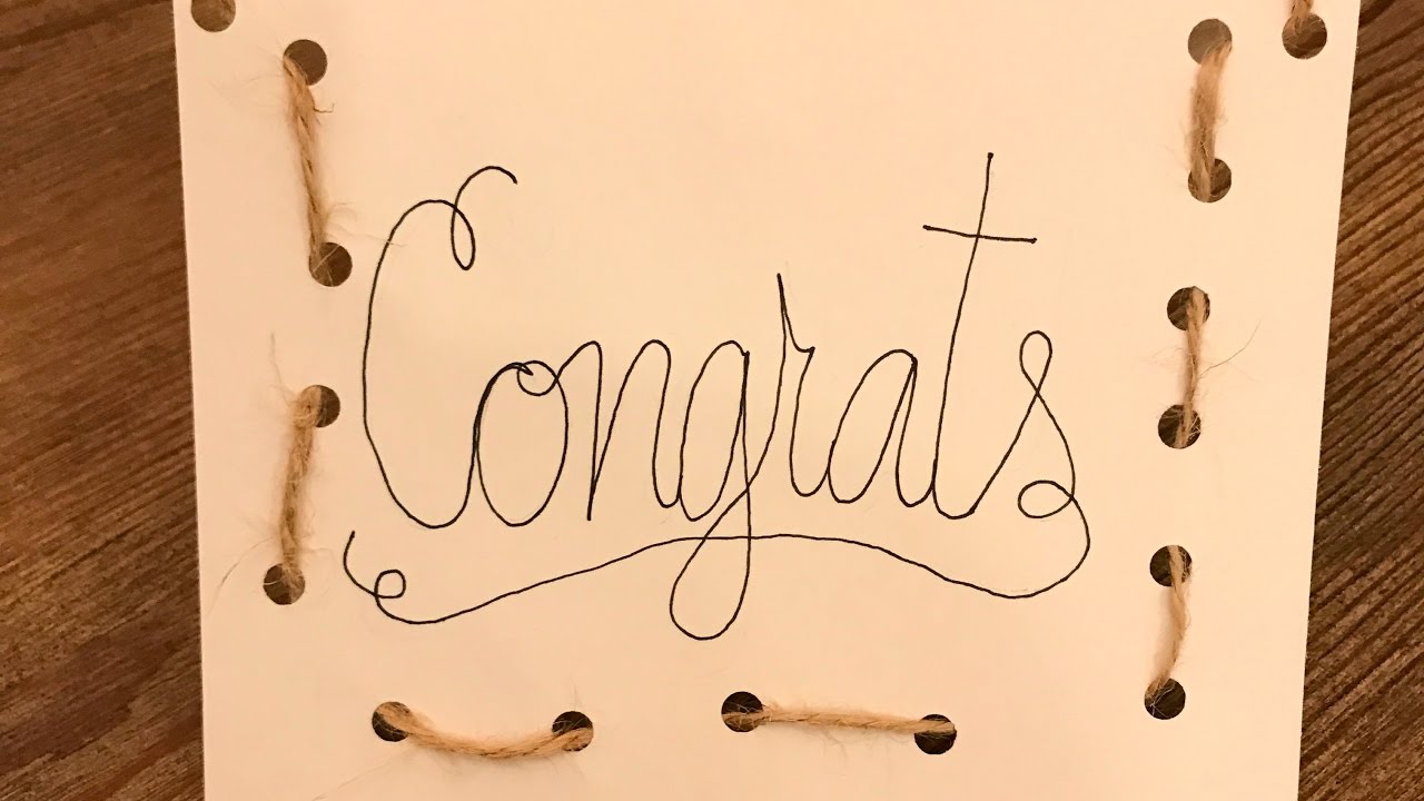 Homemade Congratulations Card DIY Crafts - YouTube