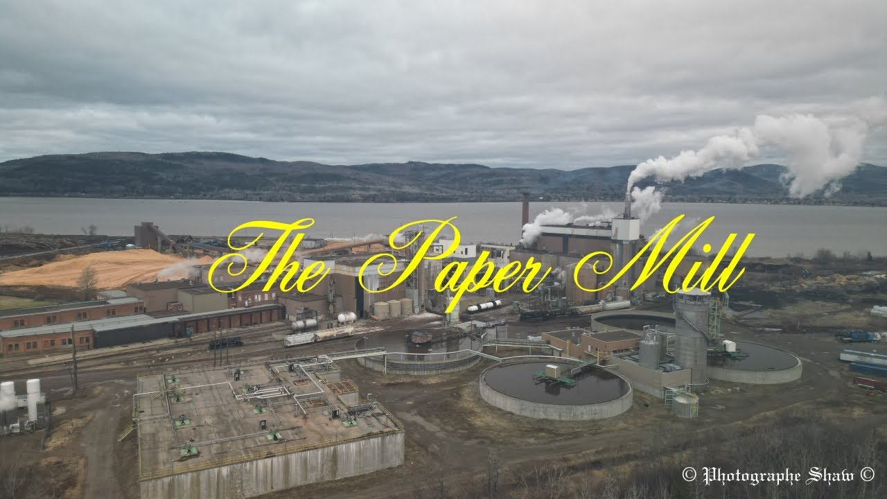The Paper Mill of Atholville New Brunswick Canada 🍁 Mavic Mini3 Pro 🍁 ...