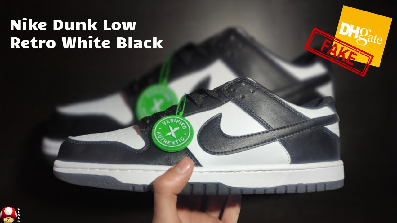 DHgate 💸 45$ Nike Dunk low Blanco/Negro (PANDA) | REVIEW & UNBOXING ...