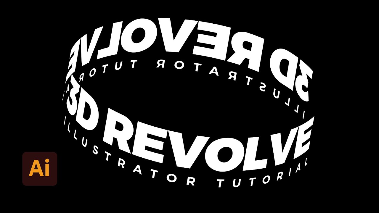 3D TEXT EFFECT in Illustrator - 2 MINUTES Tutorial - YouTube