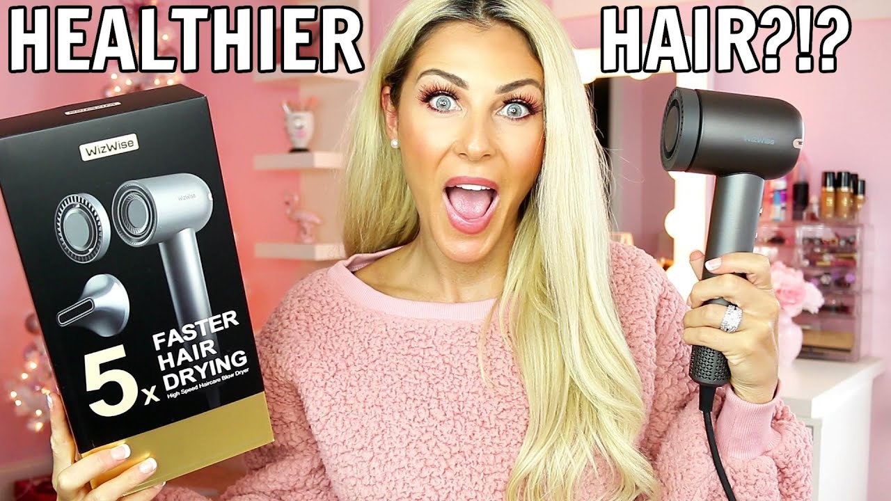 AFFORDABLE DYSON DUPE?/ WIZ WISE HIGH SPEED HAIR DRYER! - YouTube