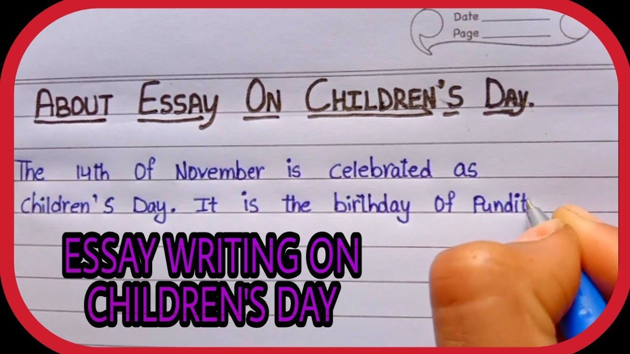 children's day essay writing || Powerlift Essay Writing || about essay ...