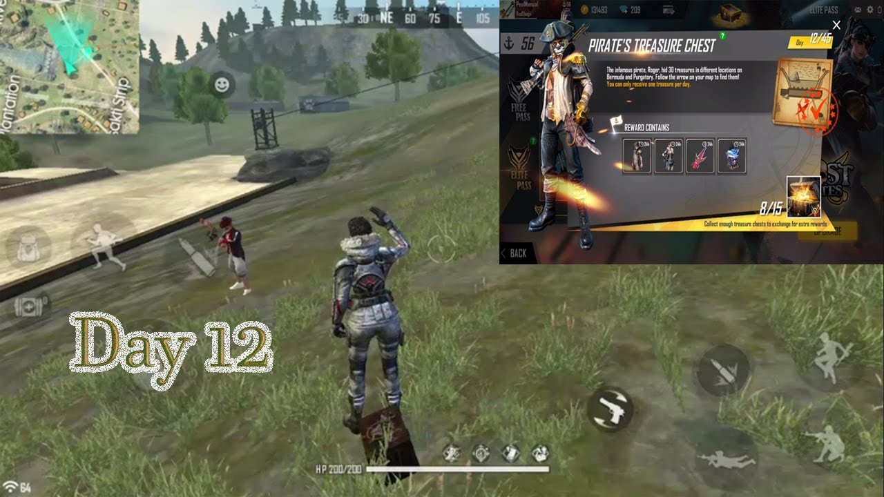 Day 12 Treasure Chest in Free Fire || 12\12\19 || My First Video - YouTube