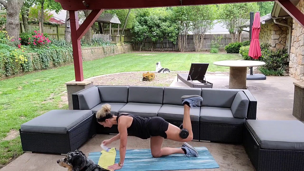 30 minute core/glute workout with Adrienne - YouTube