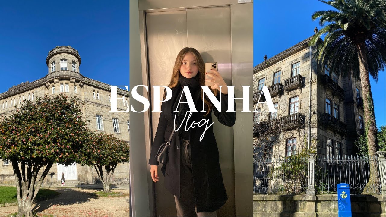 Vlog na Espanha (Pontevedra e Santiago de Compostela) - YouTube