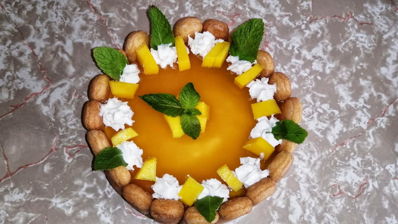 Make this cake without oven. Quick & Easy Mango cheesecake using ...