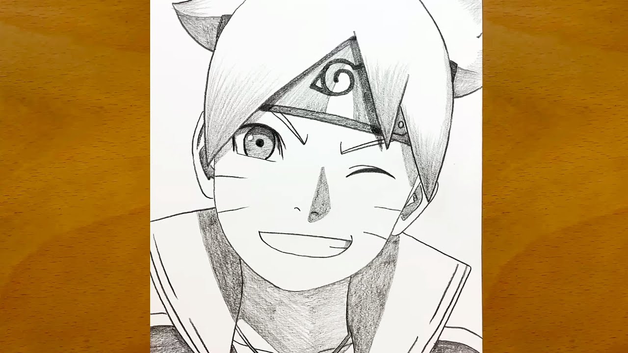Boruto Drawing | How to Draw Boruto Uzumaki Step by Step | Anime Sketch ...