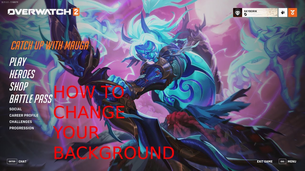 how to change background overwatch - YouTube