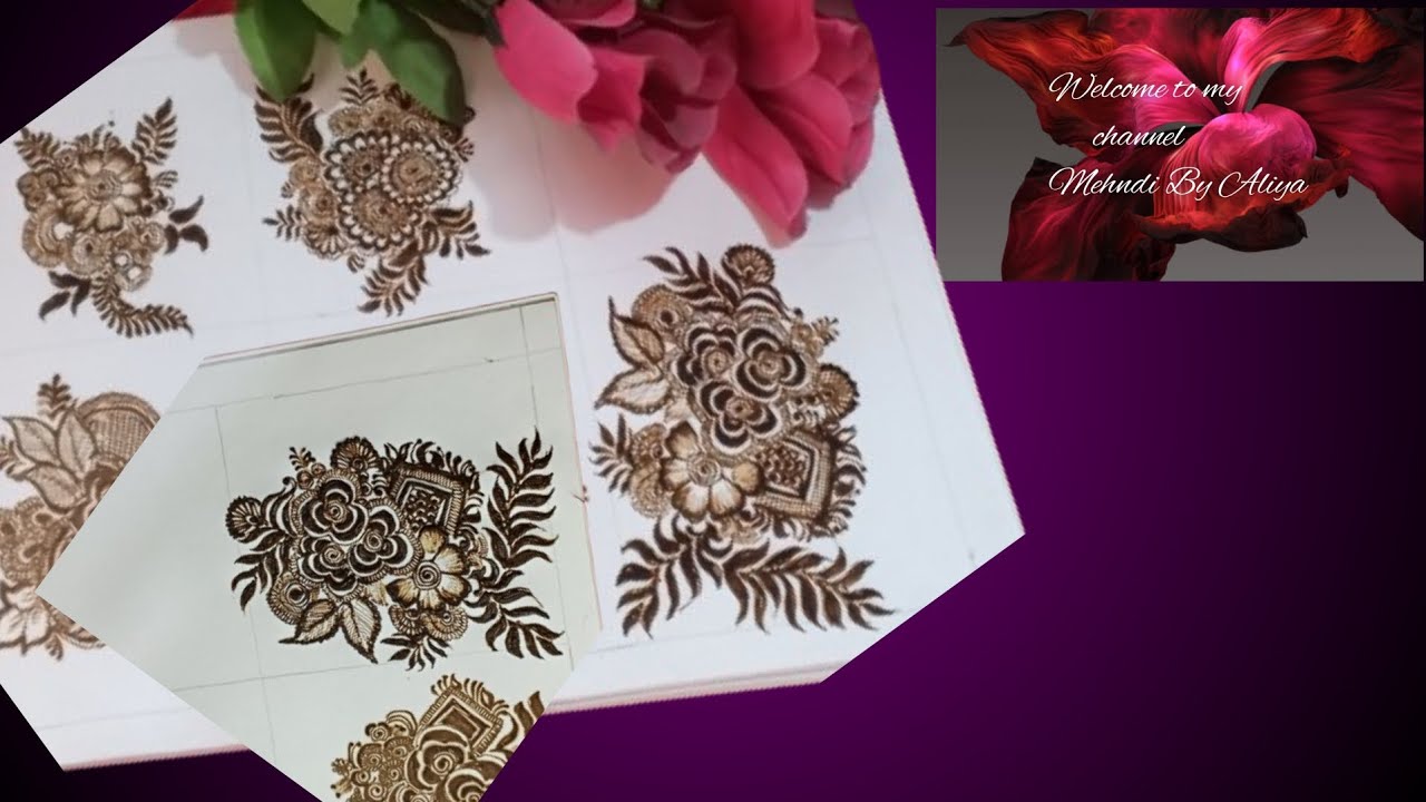 beautiful mehndi bunch design/mehndi bunch design/#bunch design - YouTube