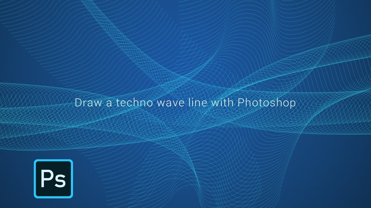 Photoshop tips—Draw a cool technical techno wave line - YouTube