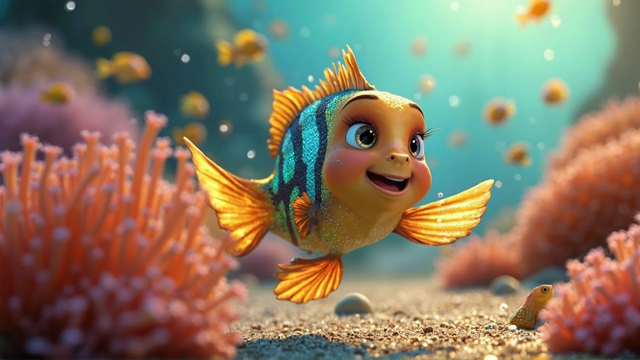 The Friendly Fish || The Friendly Fish Poem for kids||Learning Poem for ...