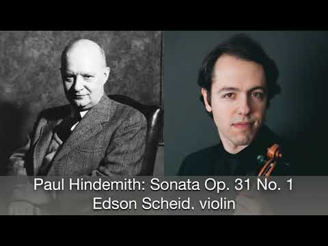 Paul Hindemith: Sonata for solo violin Op. 31 No. 1 | Edson Scheid ...