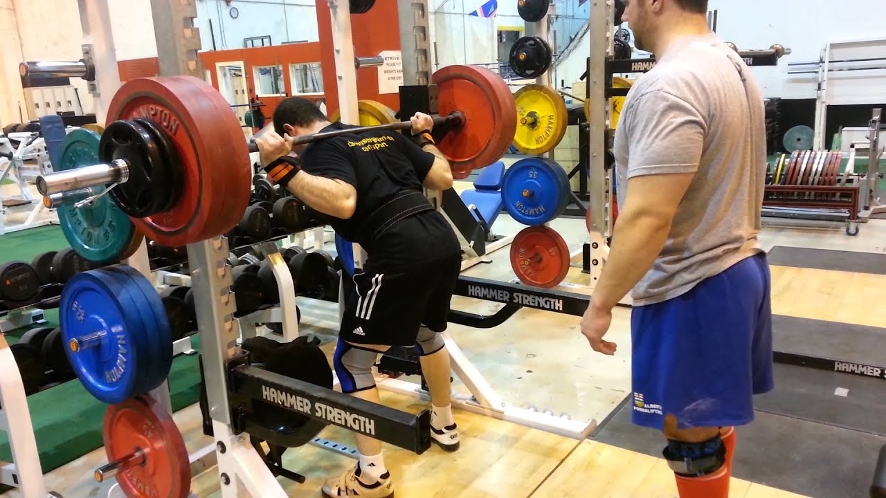 Squat - 355 pounds/161.36 kg - Set 2/9 - YouTube