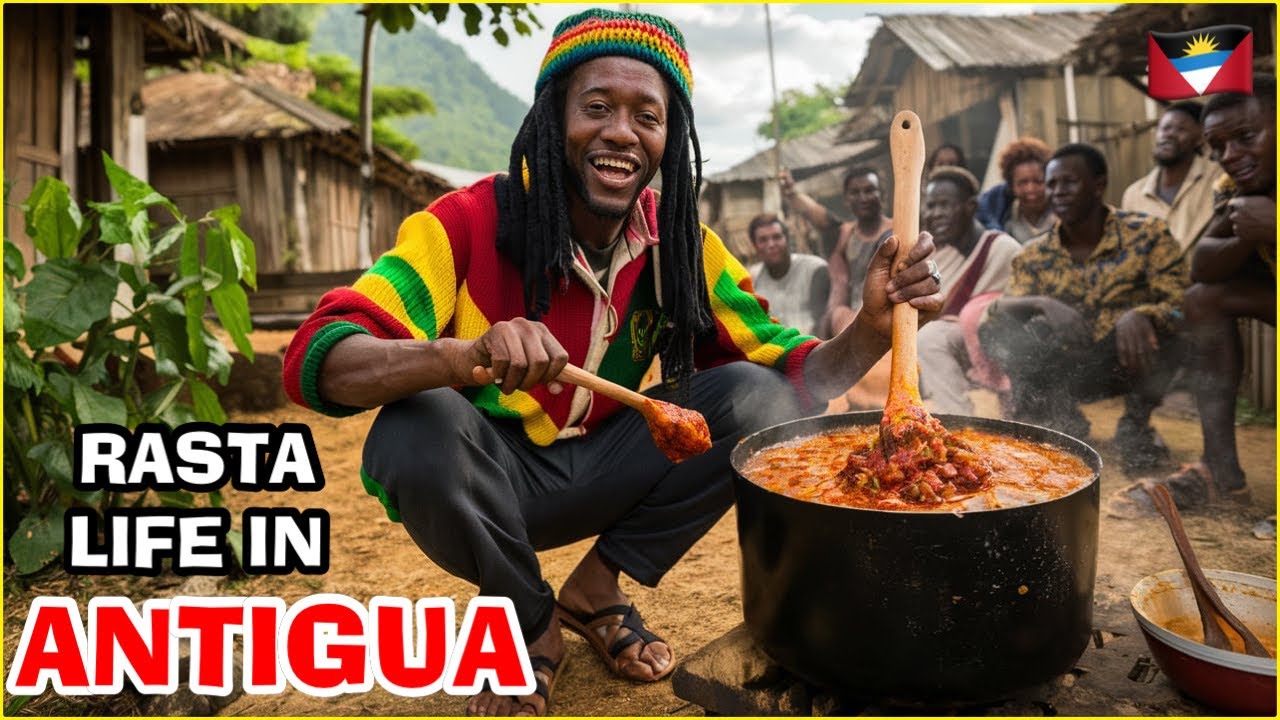 UNBELIEVABLE ! A Day In The Life of RASTA PEOPLE of Antigua and Barbuda ...