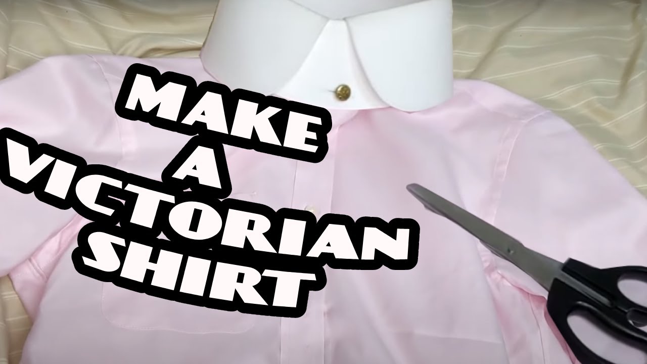 Make a Detachable Collar Shirt [For Starched Collars] - YouTube