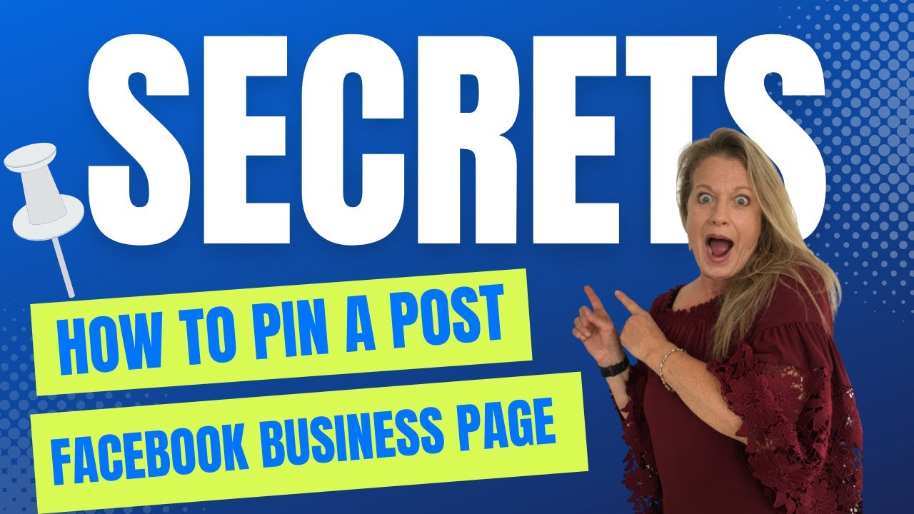 How to PIN a POST to the Top of Your Facebook Business Page 2023 - YouTube