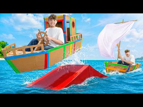 Wer baut das schnellere Papp Boot? gegen LEWIN