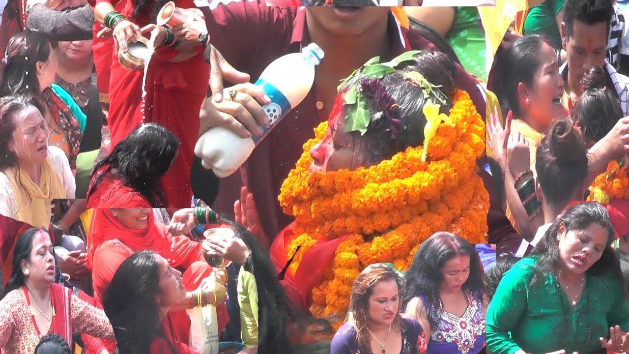 Bisnhu Kunwar as Dharti Mata | नाग पञचमीको दिन पशुपतिनाथमा अनौथो दृश्य ...