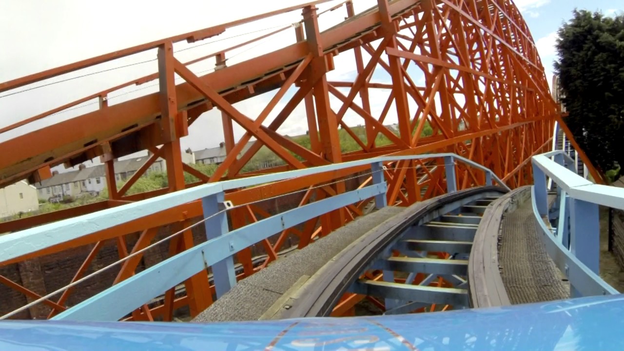 Blue Flyer Front Seat On-Ride POV Blackpool Pleasure Beach - YouTube