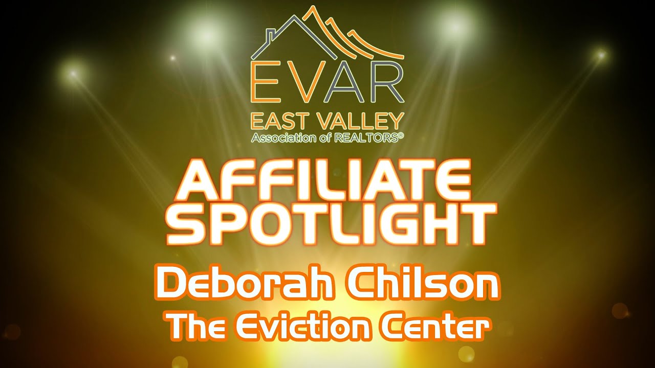 EVAR Affiliate Spotlight - Deborah Chilson with the Eviction Center ...