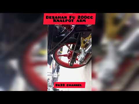 desahan manja Fu 200cc.  knalpot arm