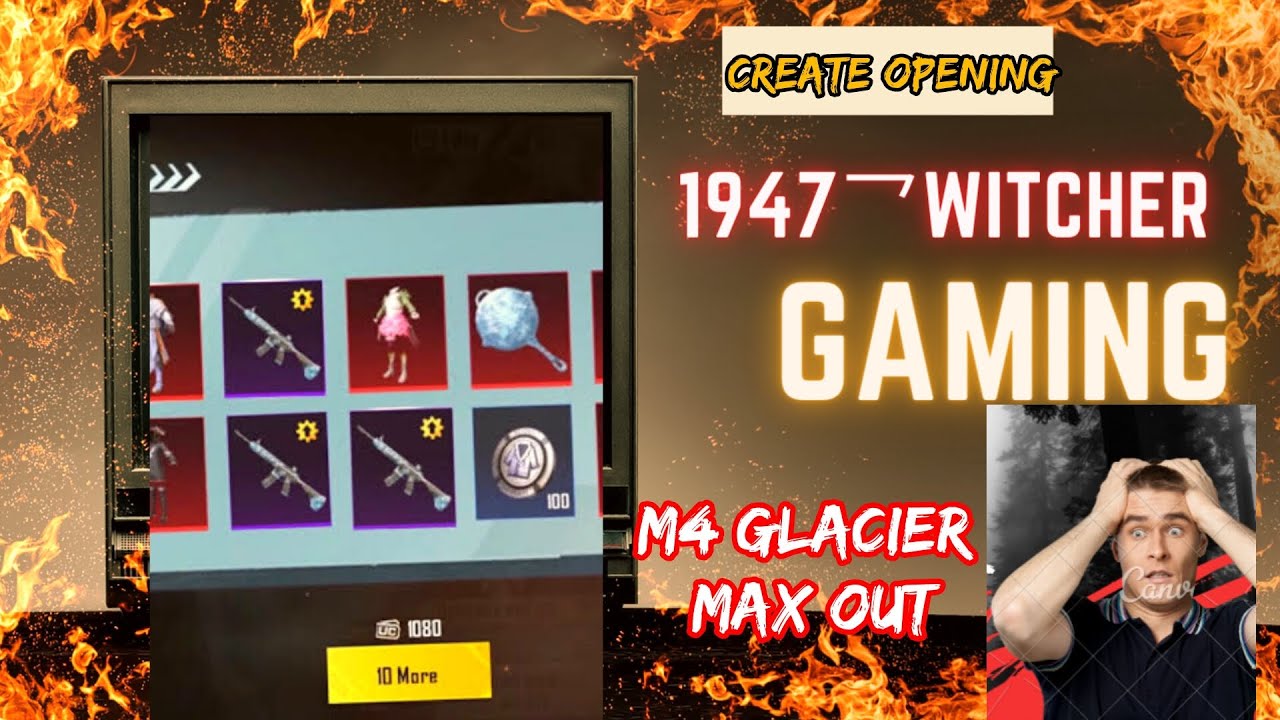 classic creat Opening | M4 Glacier Max out 😱😱🤫 | PUBG Mobile #pubg # ...
