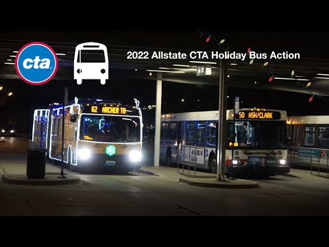 2022 Allstate CTA Holiday Bus Action - Select Routes - YouTube