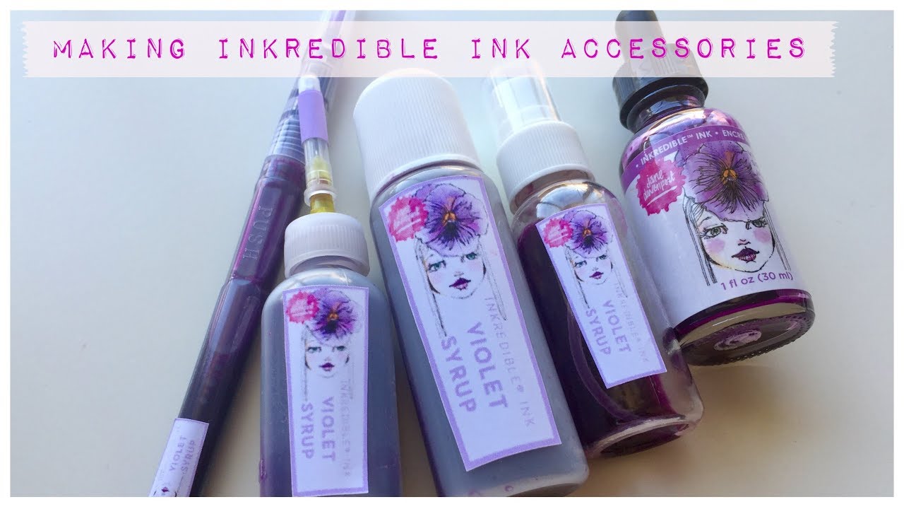Making Inkredible Ink accessories / Jane Davenport Art Supplies - YouTube