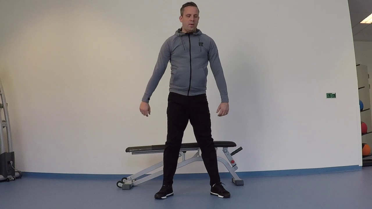 Squat - Modified sumo squat - YouTube