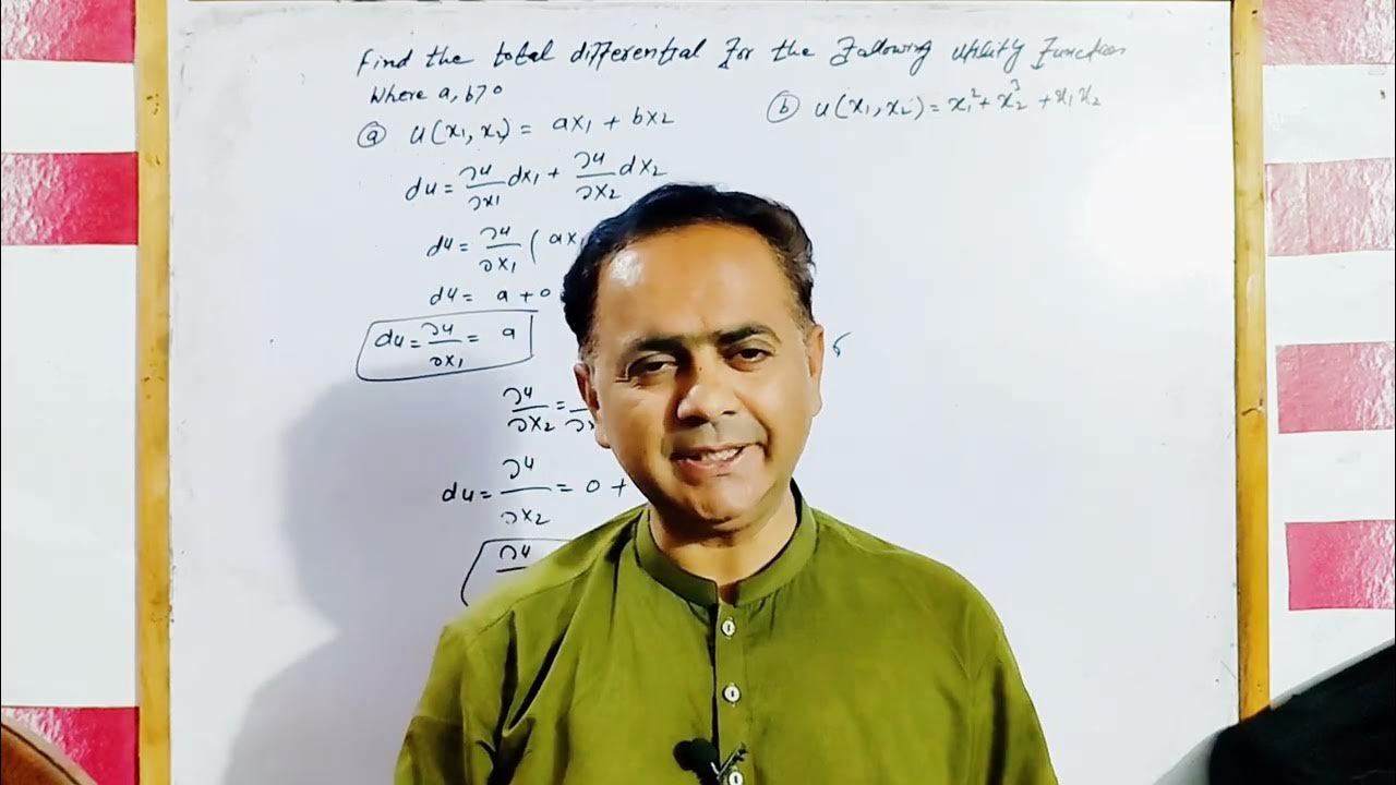 Alpha Chiang Mathematical Eco. Find the total differential for the following utility functions ...