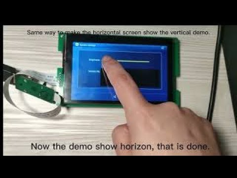 How to make vertical screen to show horizontal demo? #DGUS#DWIN#CFG#T5L ...