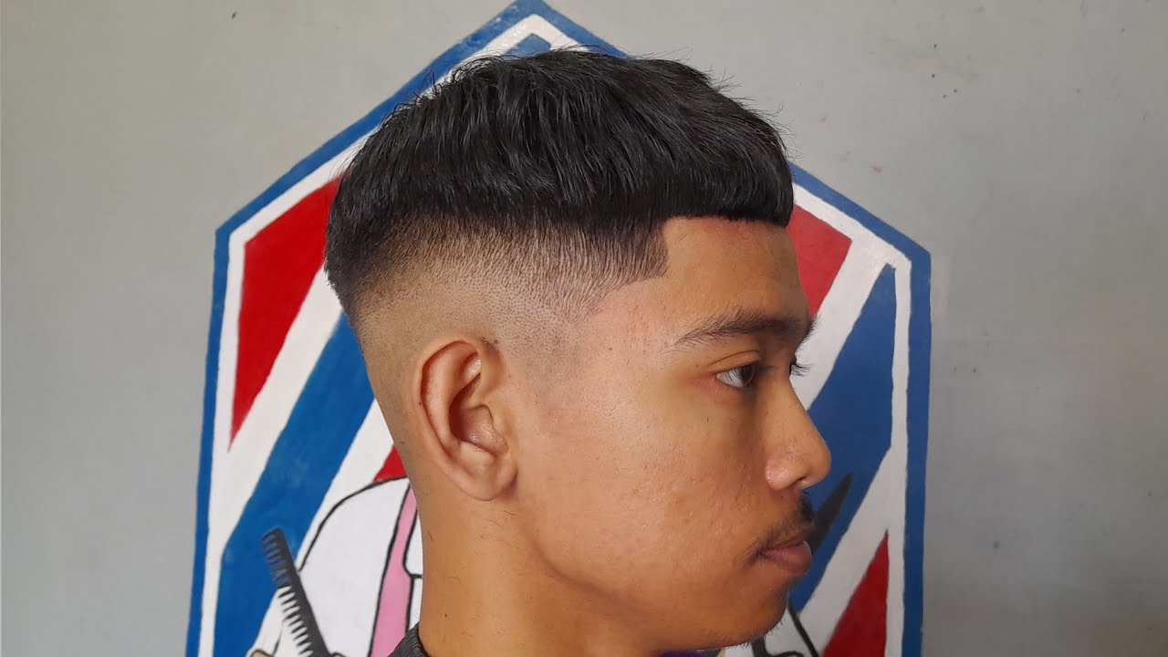 tutorial potong rambut, French crop, - YouTube
