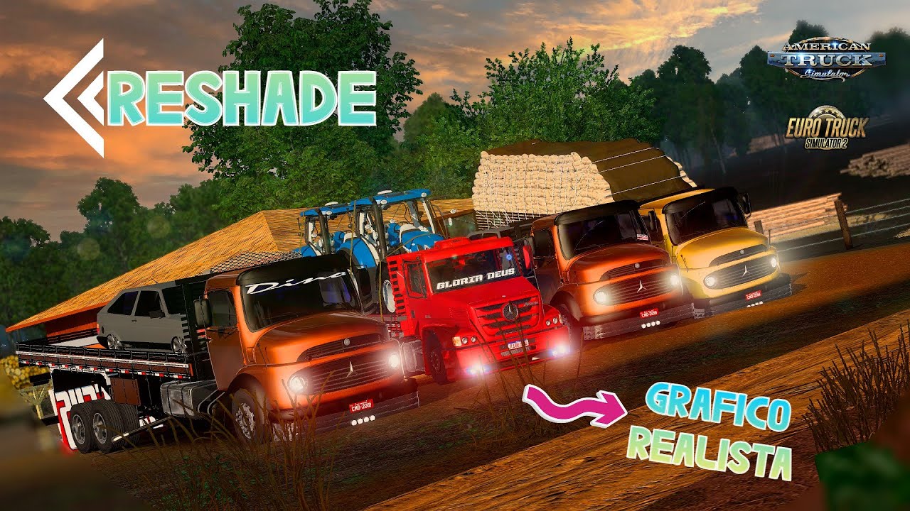 GRÁFICO REALISTA PARA ETS2/ATS - RESHADE + PRESET RESHADE BLOM 2023 TUTORIAL - YouTube